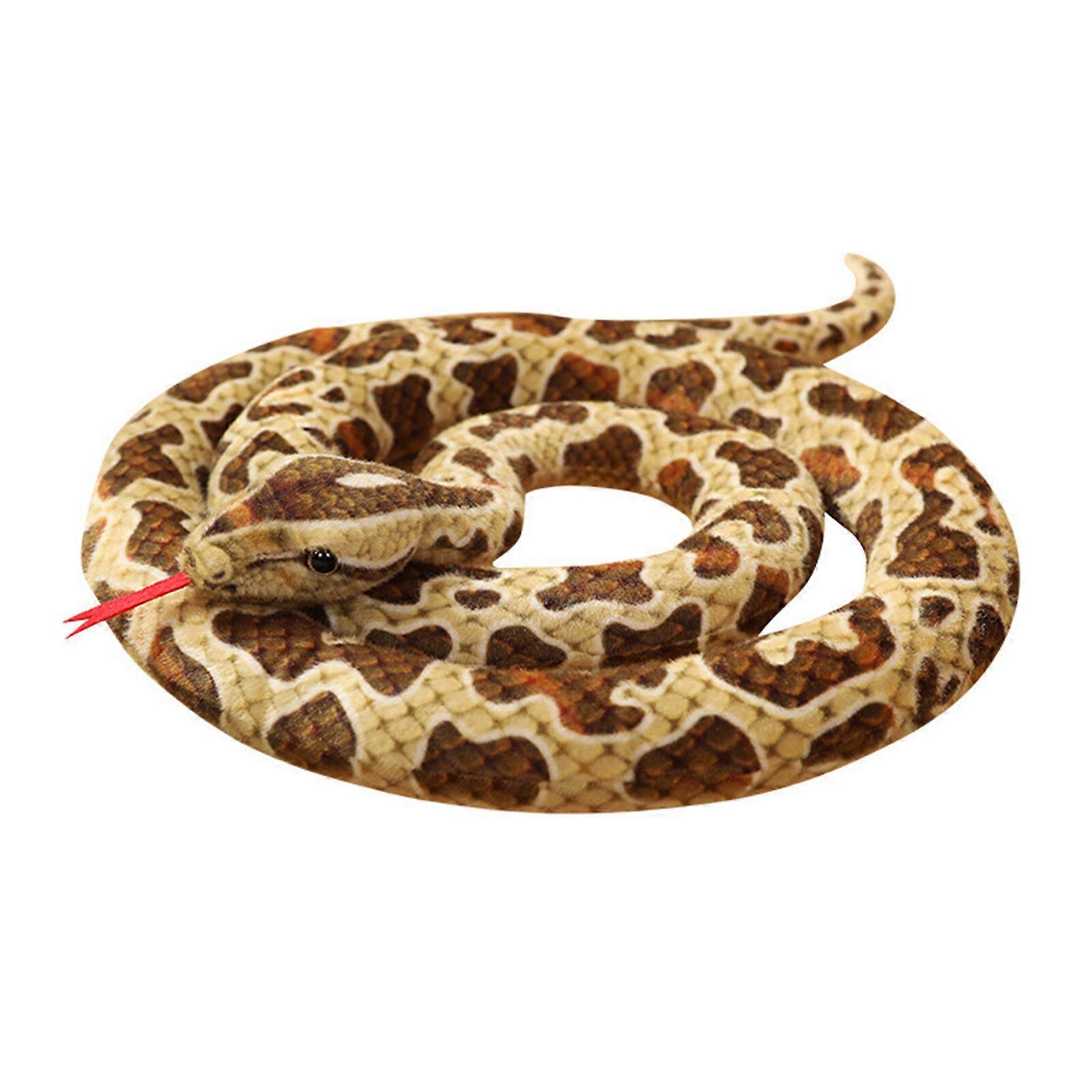 Giant Boa Constrictor Snake Plush Realistic Toy 80 Inch Lifelike Gift ...