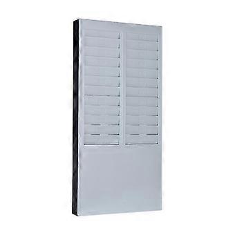 Time Card Rack Wall Mount Holder - 24 Pocket Slot for Attendance ...