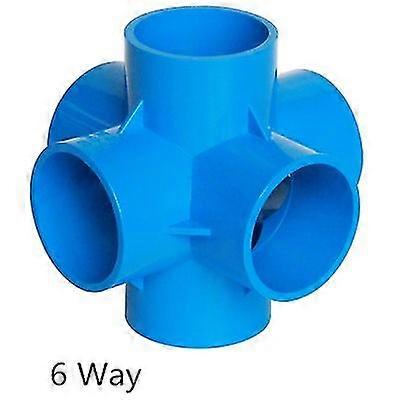 Pvc Tube Joint Connectors 3 4 5 6 Way Hose Splitter 20-50mm Garden Irrigation Water Pipe Fitting ...