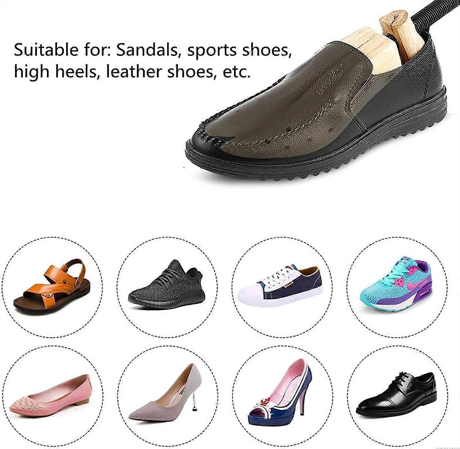 Premium shoe tree Shoe Expander AdjustabWooden Shoe Trees Shoe Brace ...