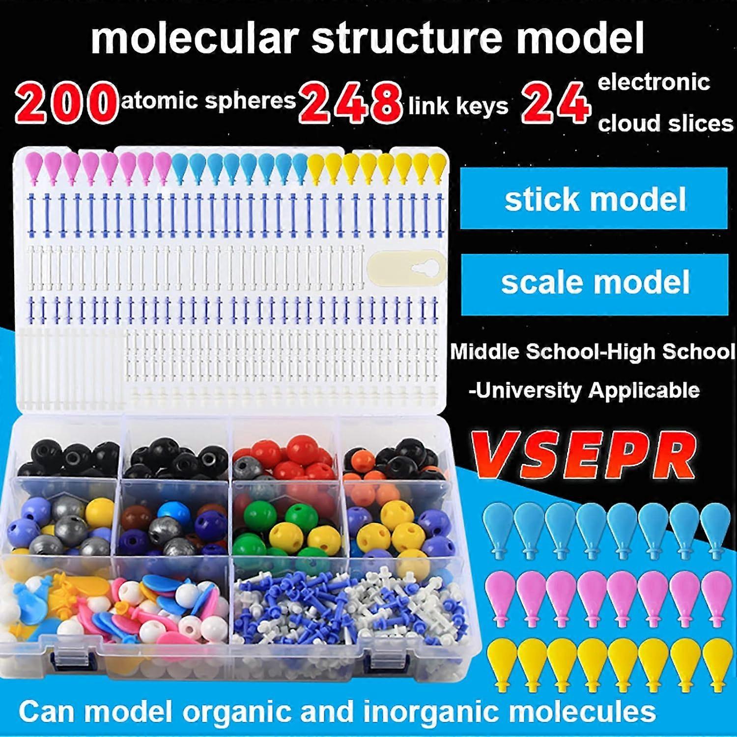 Chemistry Molecular Model, 472 Piece Molecule Model, with Atom Ball ...