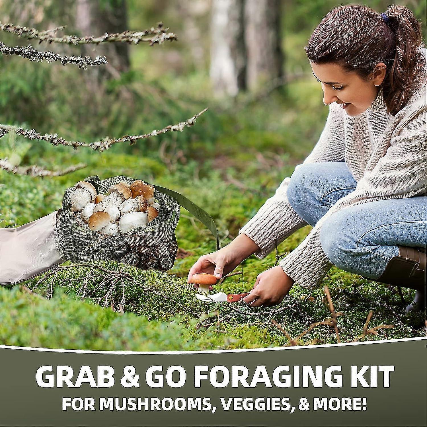 Mushroom Foraging Bag, Morel Foraging Pouch, Mushroom Hunting Bag ...