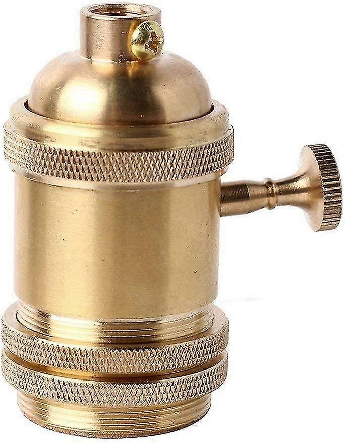 Lamp Base With Switch Vintage Brass Copper Socket Holder For Retro ...
