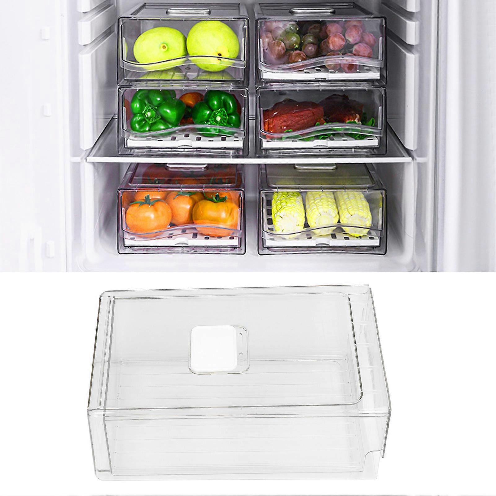 Fridge Containers Transparent Storage Bin Stackable Classification ...
