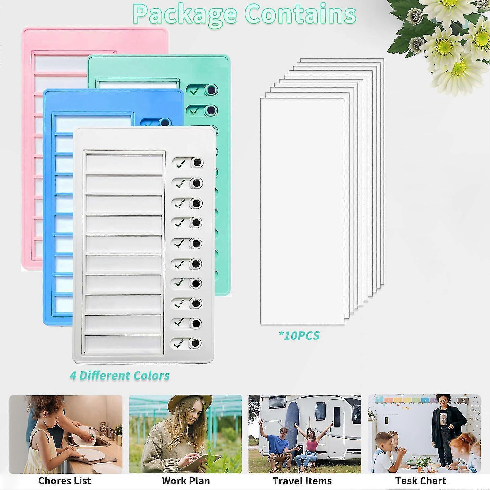 2/4pcs Notiz Nachricht Checkliste Kinder Aufgabendiagramm To-Do-Liste ...