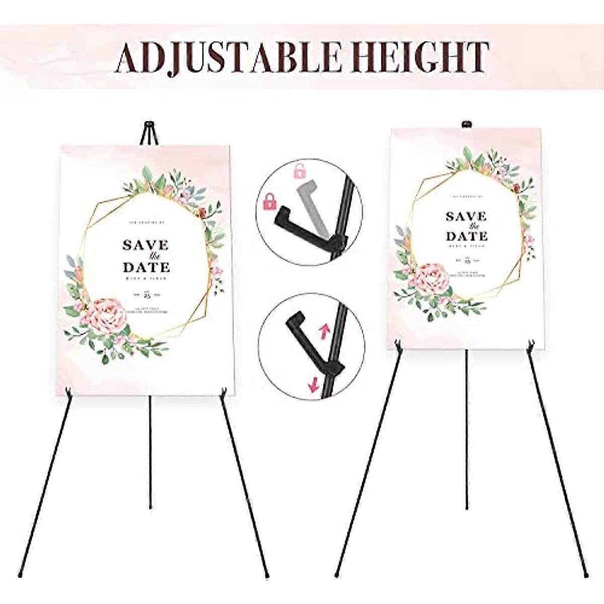 Easel Stand for Wedding Sign & Poster Tripod Collapsible Portable ...
