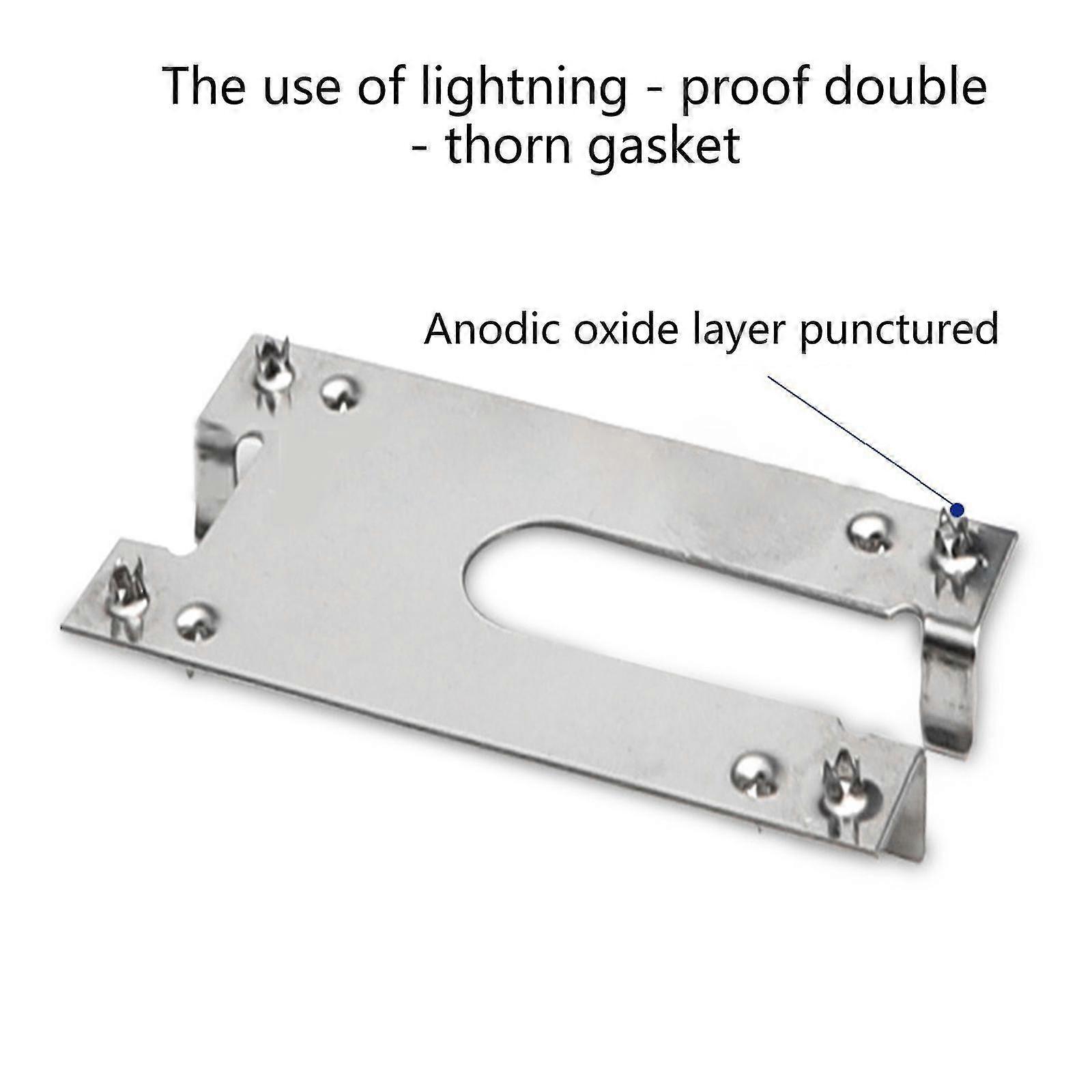 50pcs Pv Grounding Conductive Sheet Gasket Solar Panel Cable Clamp ...