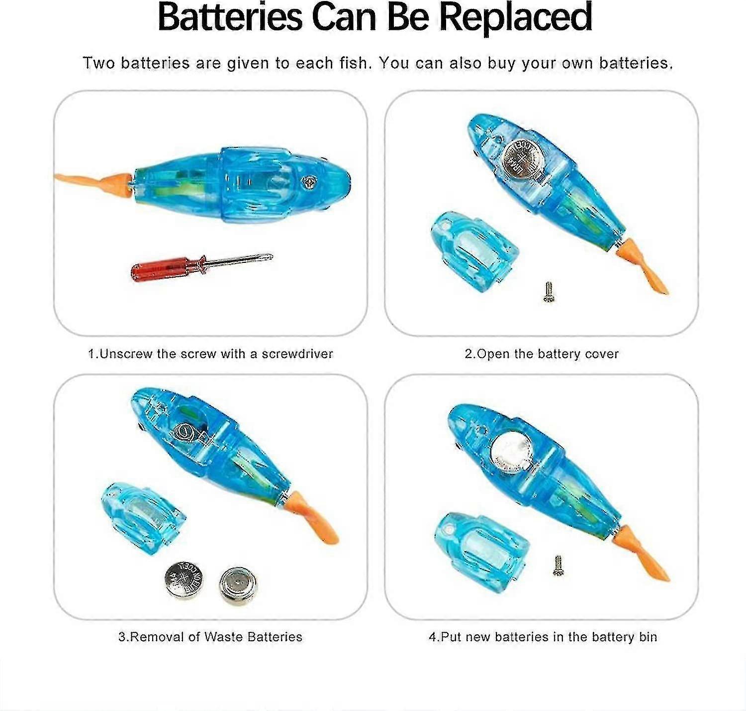 Robo Fish For Cats, Interactive Swimming Robot Fish Cat Toy For Indoor ...