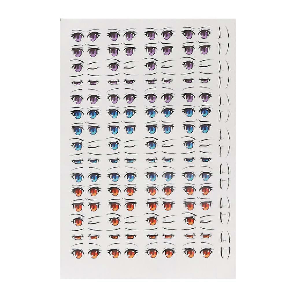 Cute Cartoon Eyes Anime Figurine Dolls Eye Water Stickers For DIY for ...