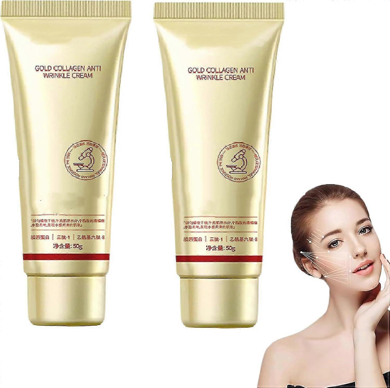 Gold Collagen Anti-wrinkle Moisturizing Cream, Hydrates, Reduces Fine ...