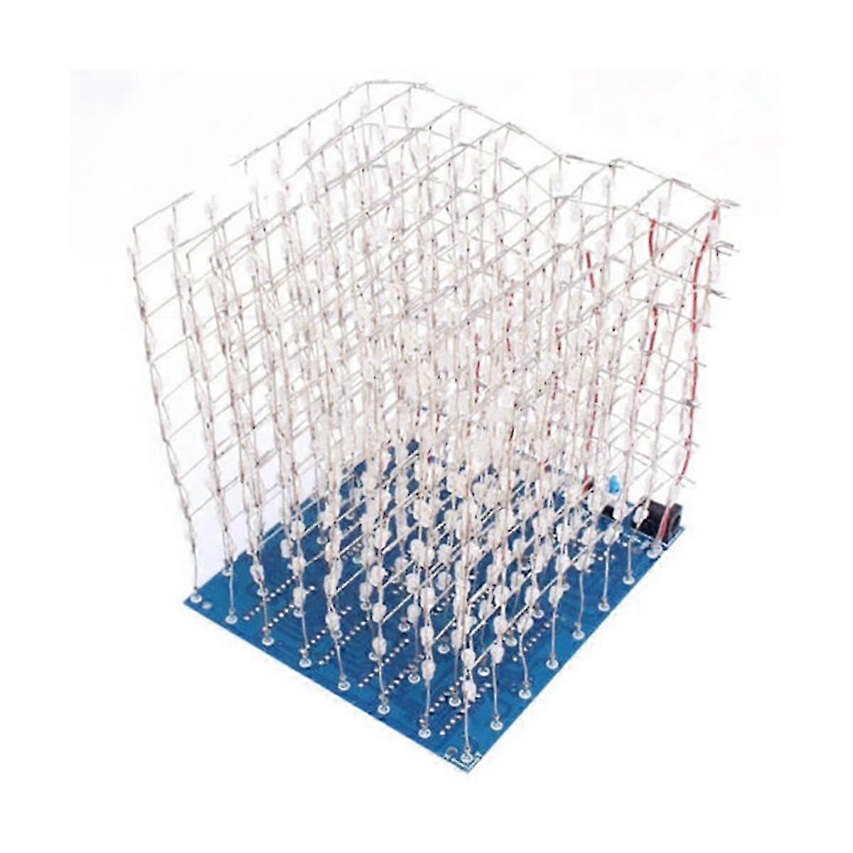 Mini 3d 8 8x8x8 Led Electronic Light Cubeeds Diy Kit Students ...