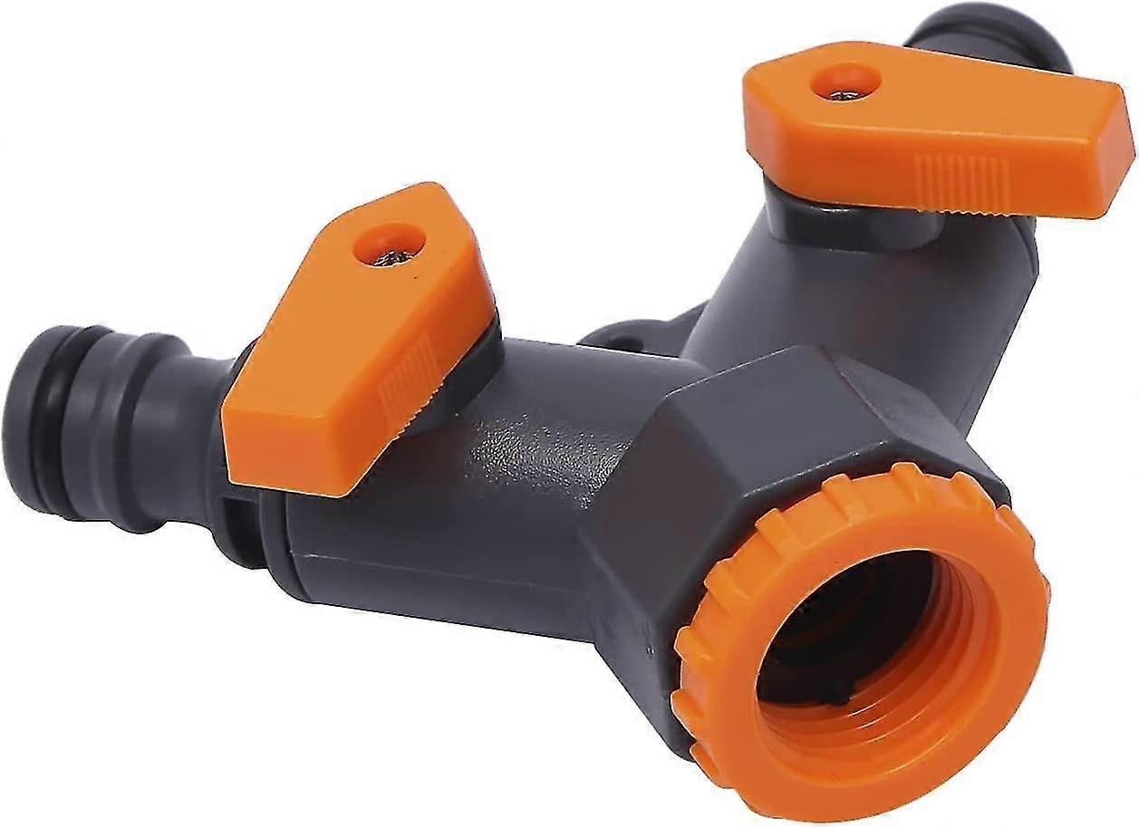 Garden Hose Diverter, Plastic 2 Way Hose Faucet Connector Y Valve Dual ...