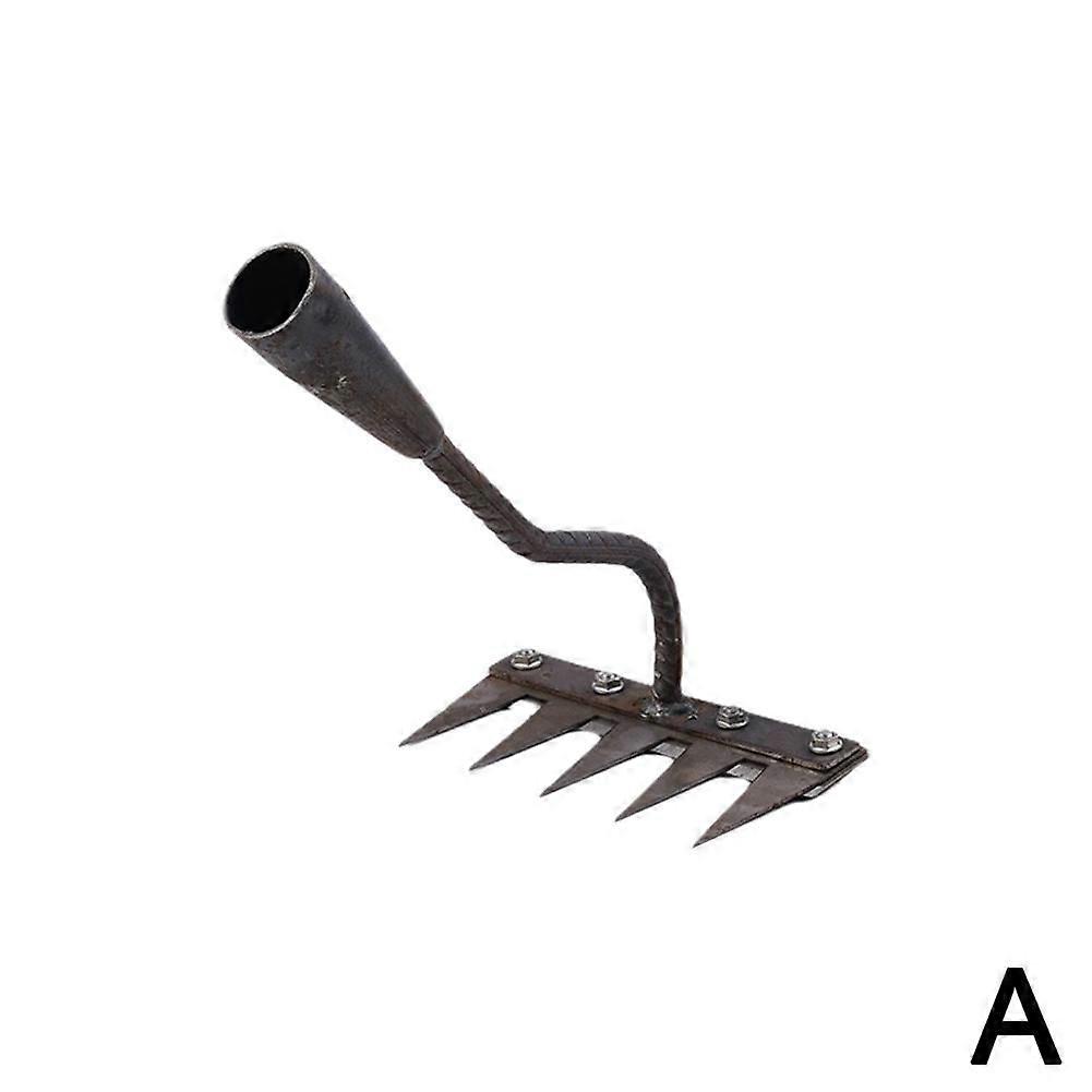 5/6/7/8 Teeth Carbon Steel Garden Weeding Rake, Garden Rakes Metal ...