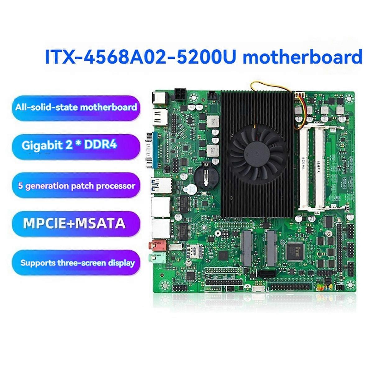 ITX-4568A01-5200U Motherboard Industrial Mini ITX 2xDDR4 RTL8111H ...