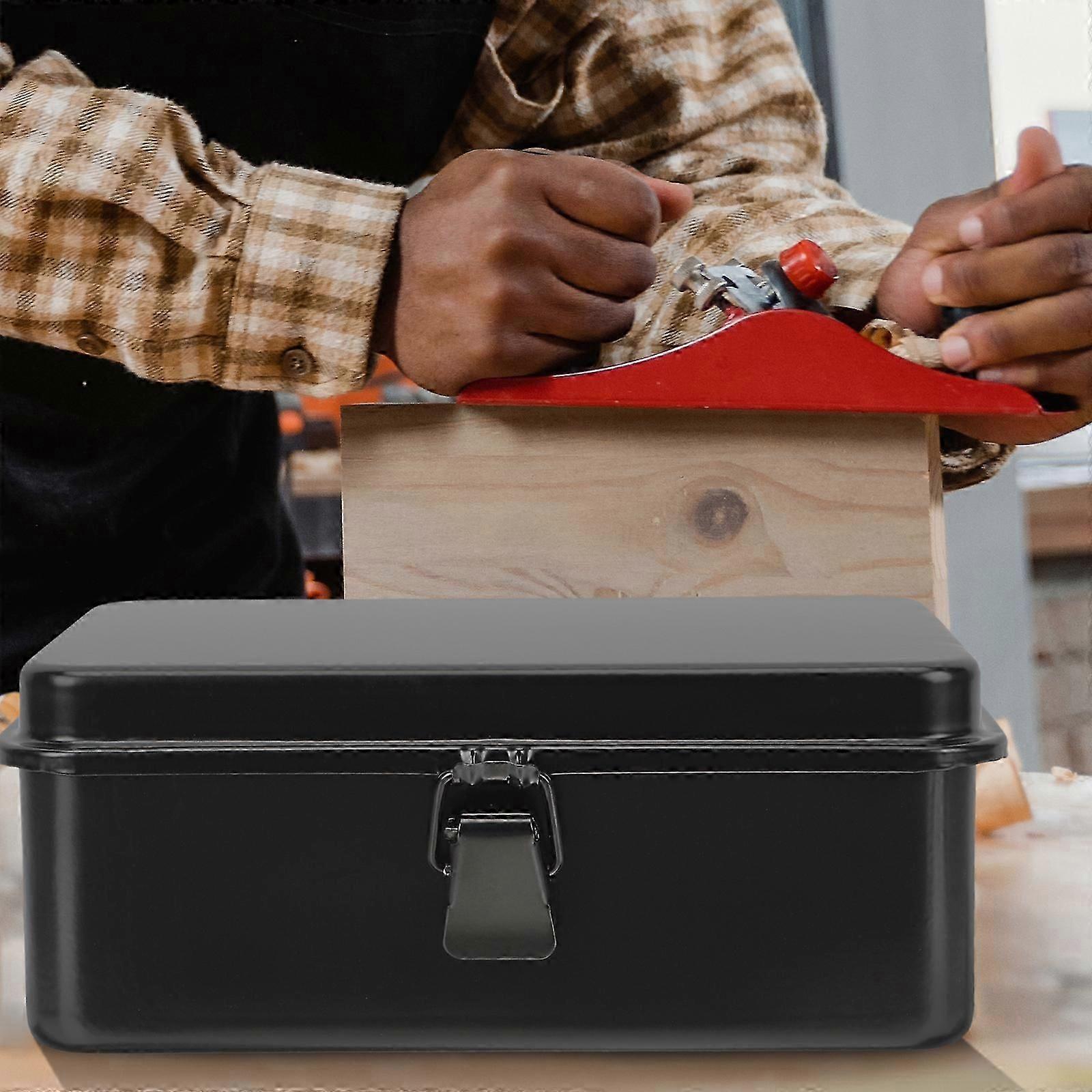 Small Tool Box Iron Sheet Tool Box Household Tool Storage Case Tool Storage Organizer | Fruugo UK
