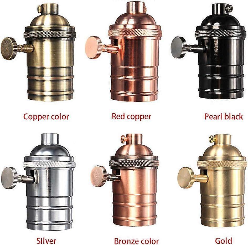 Antique Brass Finish Dimmer Socket, Solid Brass Industrial Light Socket ...