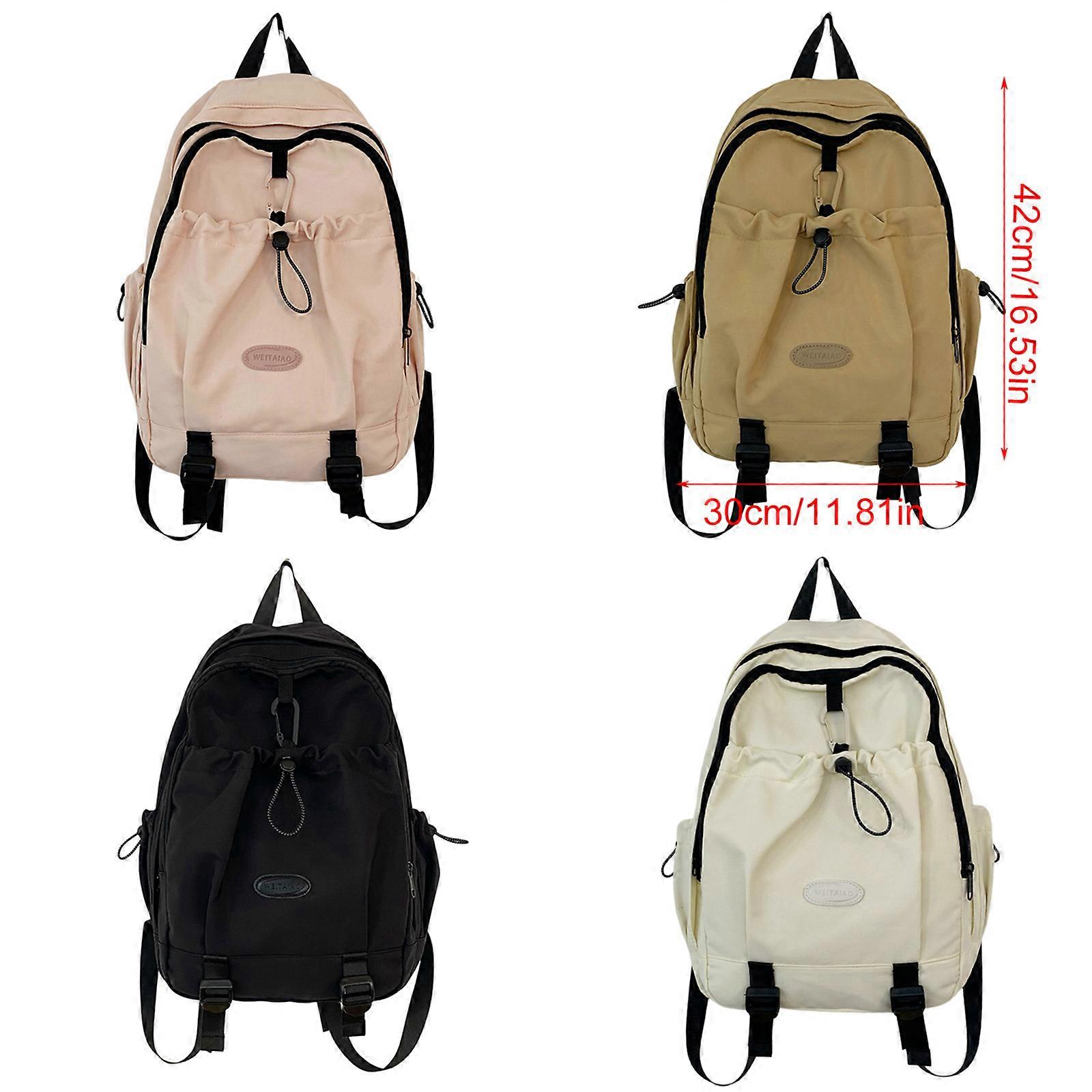 Multiple Pockets Nylon Daypack for School and Travel Large Capacity ...