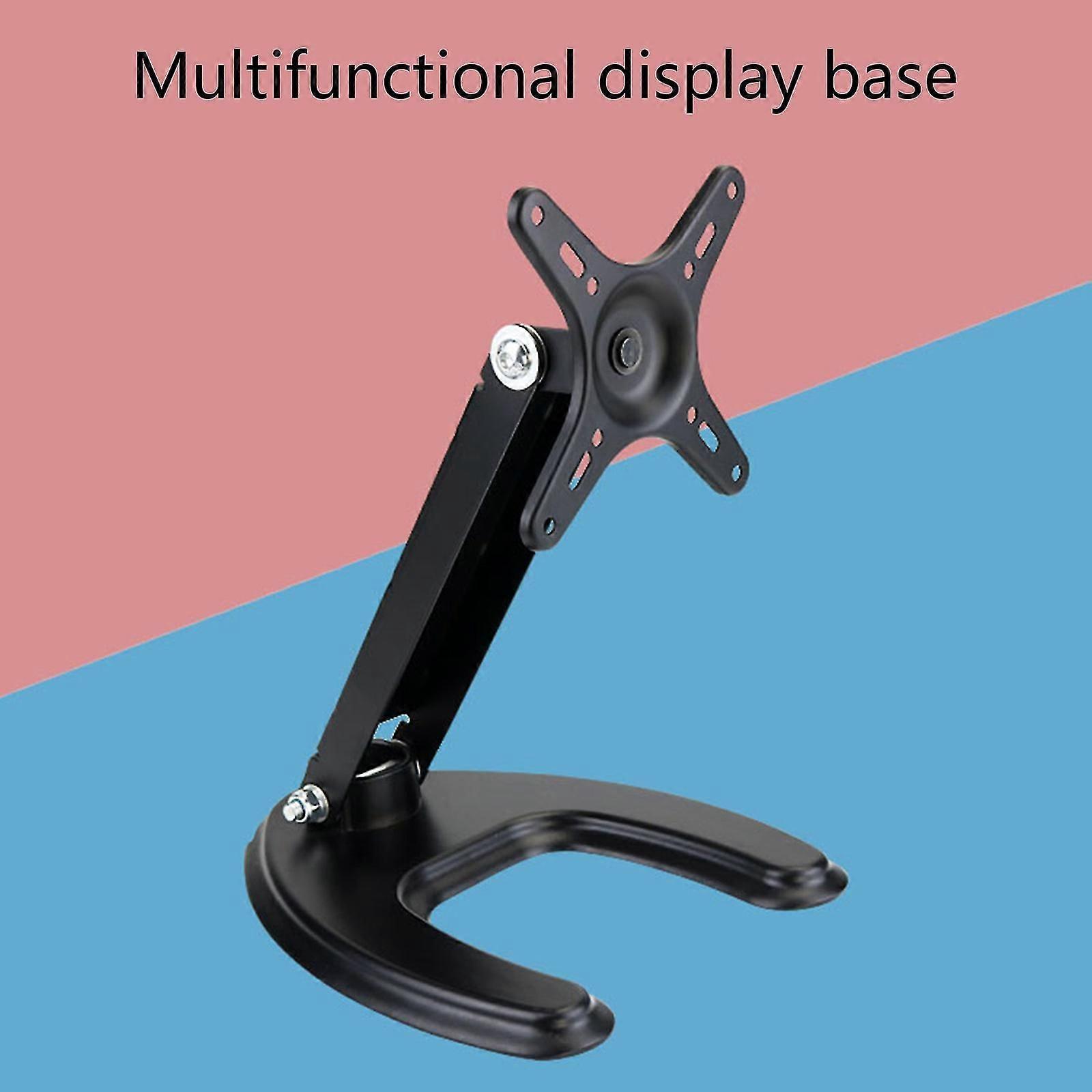 360 Rotating Monitor Stand for Echo Show 15, Foldable Desk Mount, Space ...