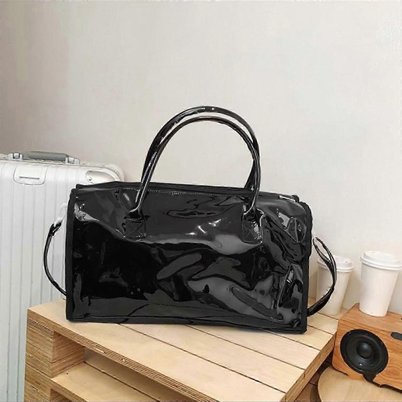 Functional Clear Shoulder Bag PVC Handbag Large Capacity Outdoor Sports ...