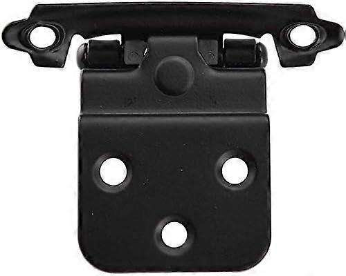 Self-Closing Black Concealed Cabinet Hinges 3/8 Inch Overlay, 16 Pack ...