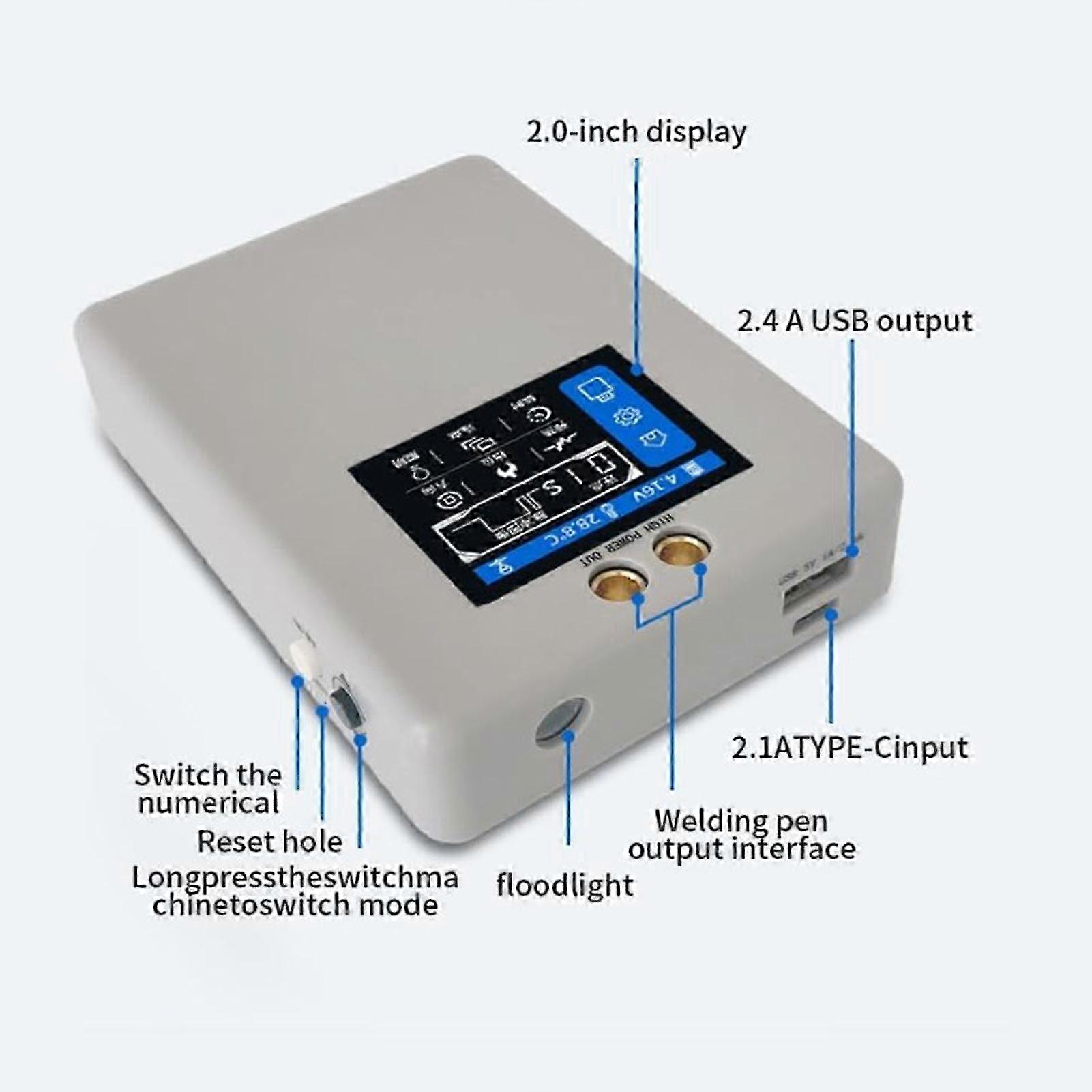 Portable Mini Spot Welder Kit, 80 Levels Adjustable with LED Light ...