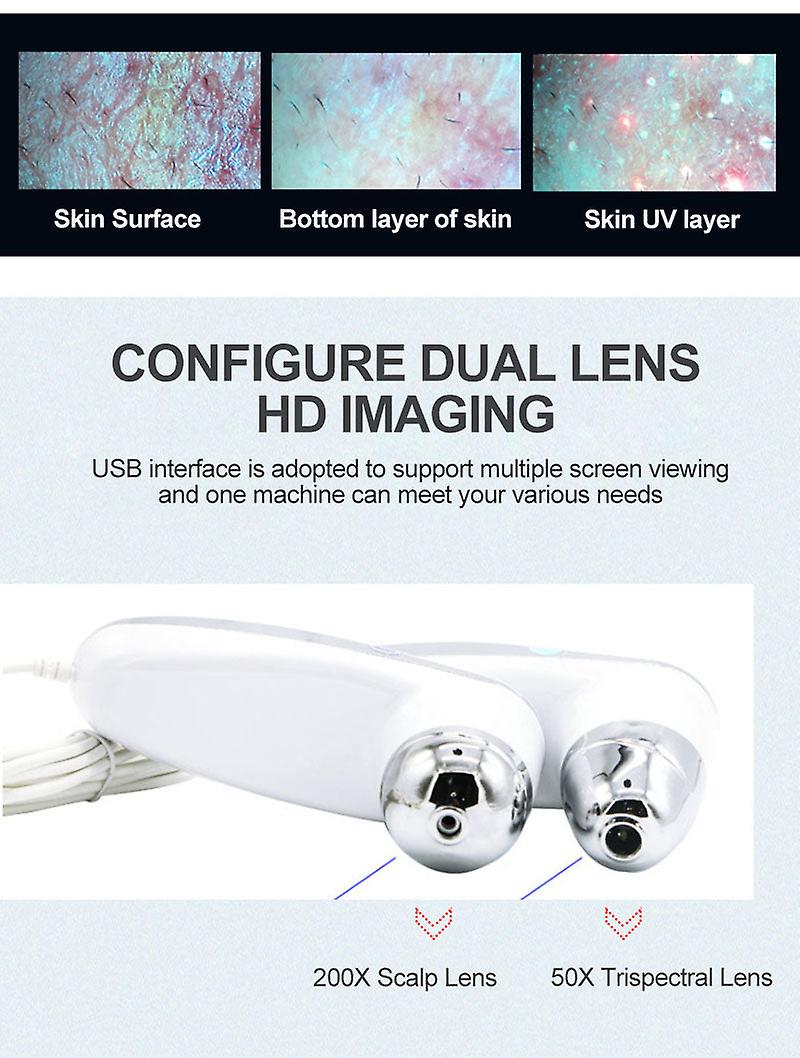 Professional Skin Hair Detector Scalp Hair Follicle Moisture/skin Pores ...