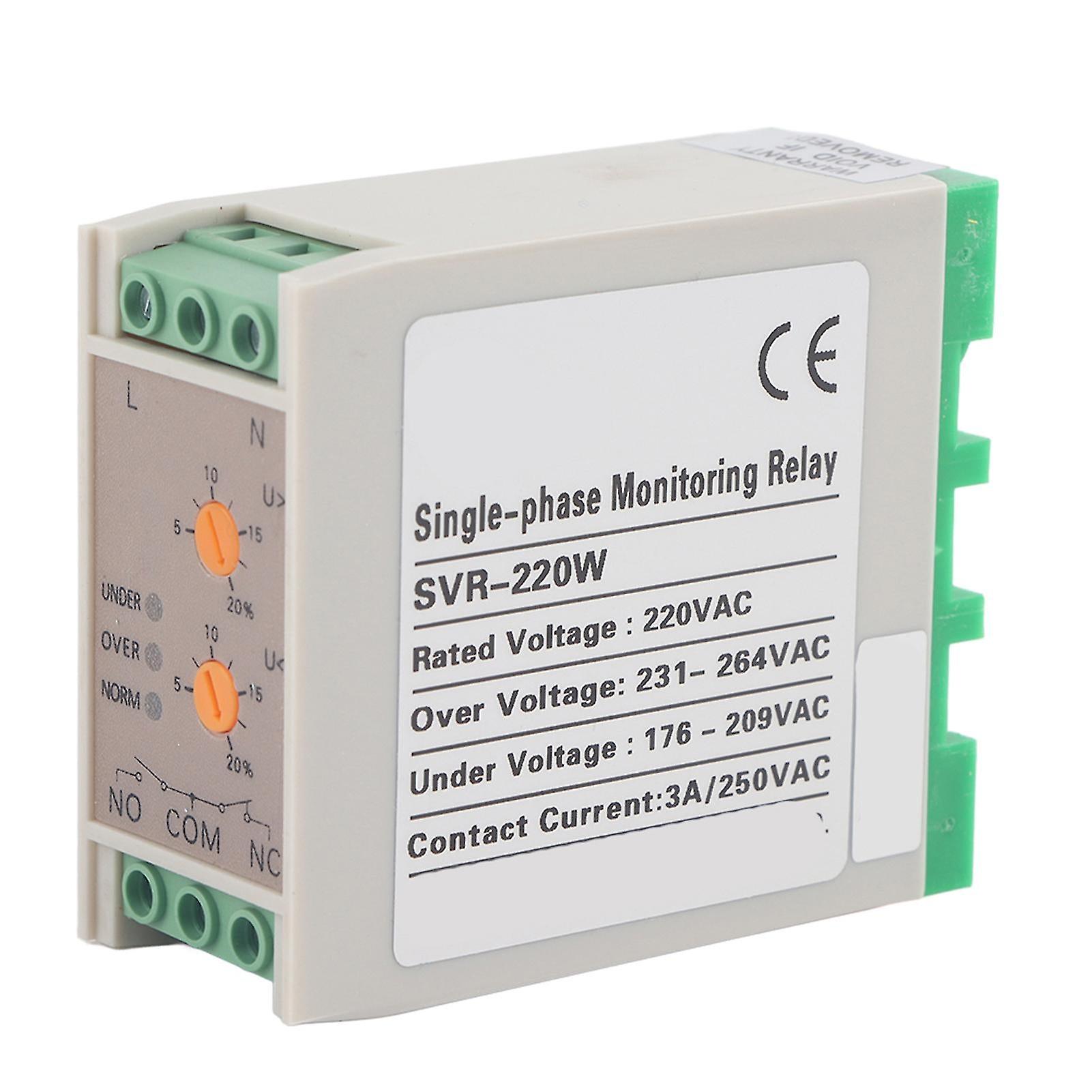 Svr-220w adjustable undervoltage/overvoltage range single phase power ...