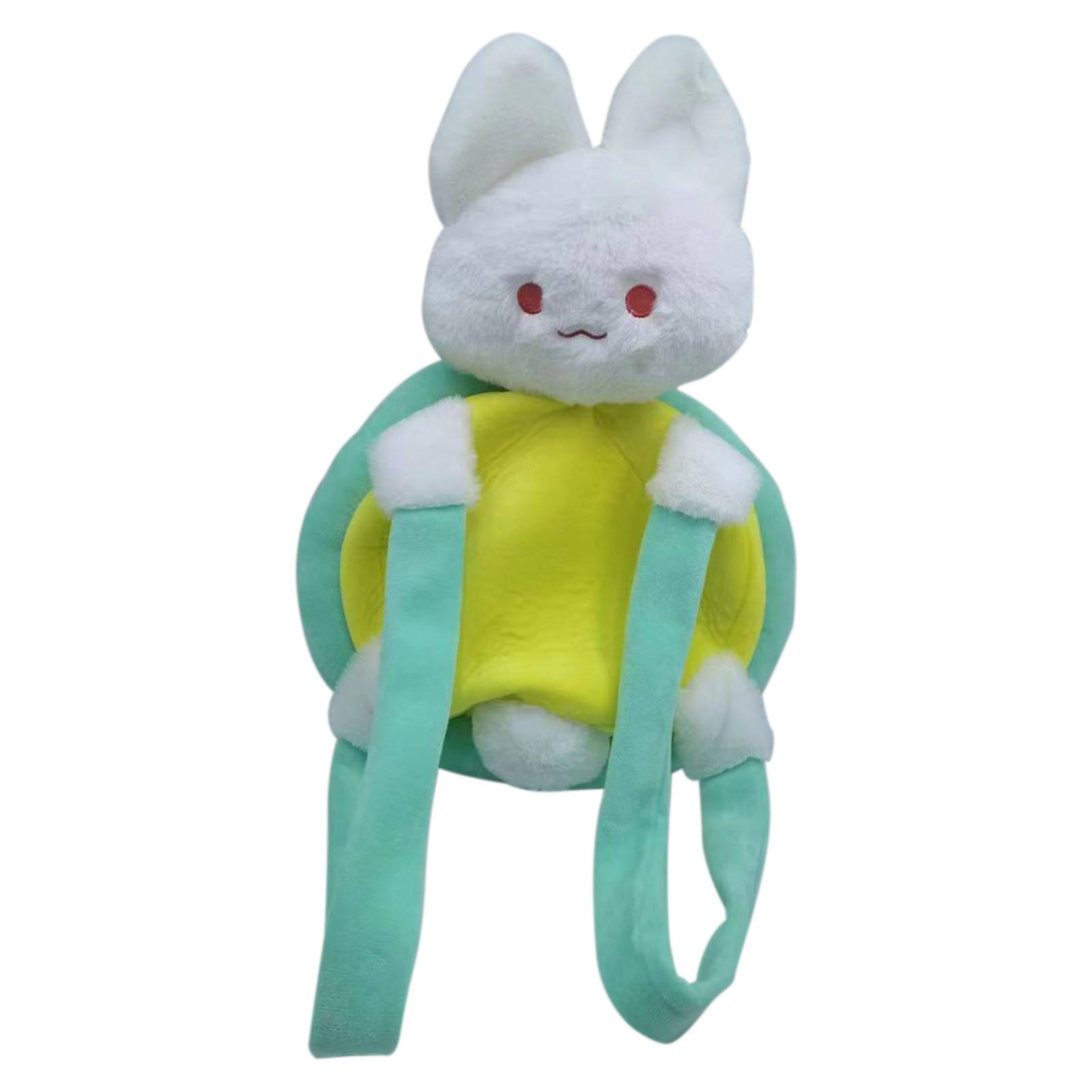 Rabbit Turtle Plush Backpack PP Cotton Short Plush Cartoon Perfect ...