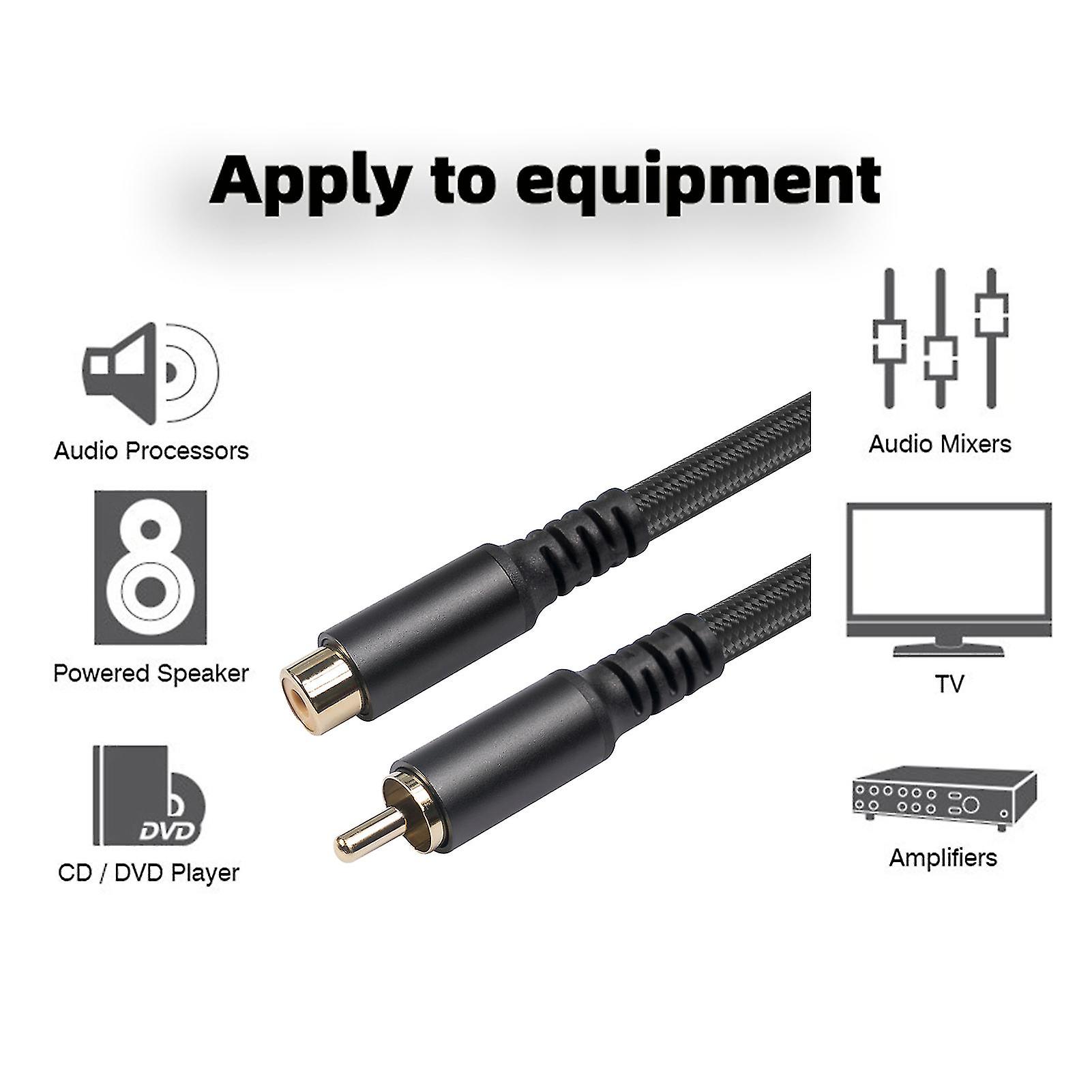 AV Extension Cable High Fidelity Stable Lossless Transmission Plug Play ...
