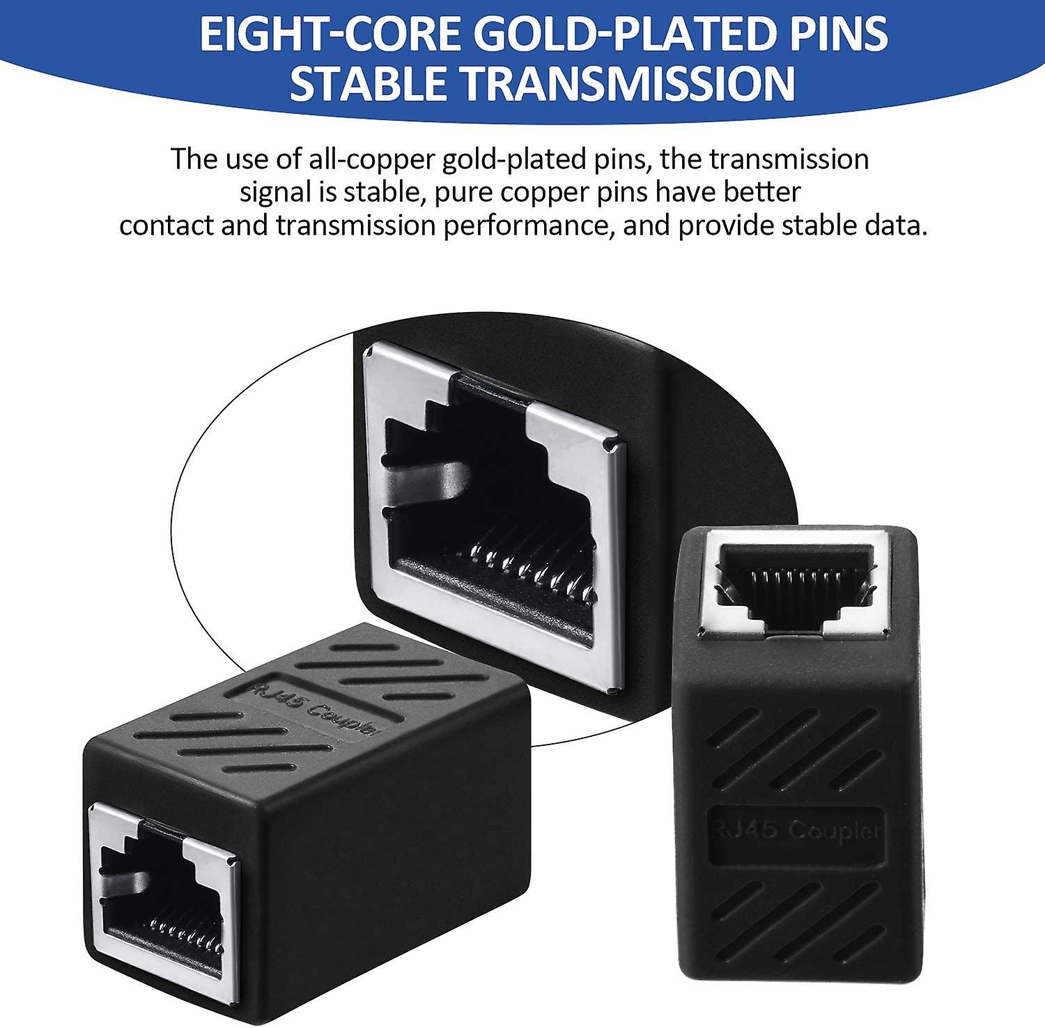 RJ45 Coupler, Ethernet Extension Adapter Network Connector for Cat7 ...