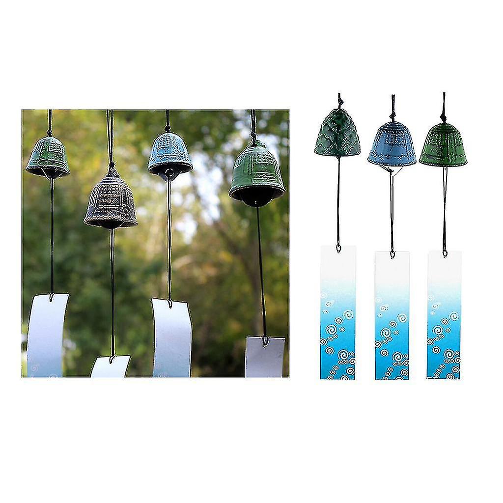 3 Pieces Japanese Furin Wind Chime Nambu Cast Iron Iwachu Bells Set ...