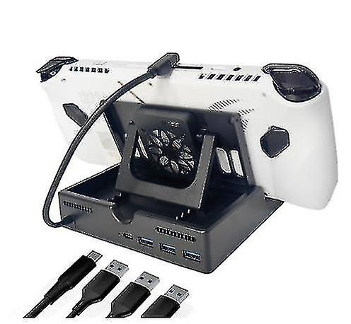 Charging Dock With Cooling Fan For Steam Deck & Rog Alloy, Rog Ally ...
