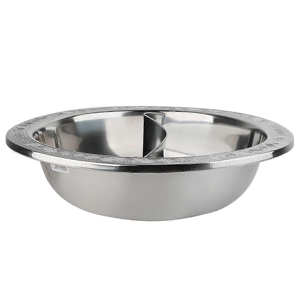 Extra Thick Divided Stainless Steel Hot Pot for Induction Cooker Cooking Pot Chinese Fondue ...