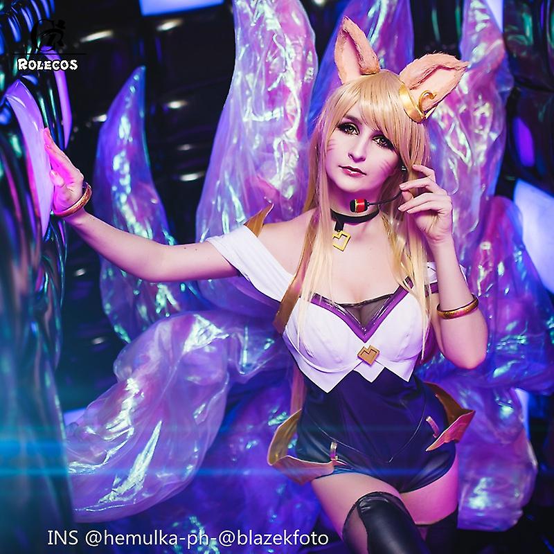 Lol Kda Cosplay Costume K/da Ahri Cosplay Costume Game Ahri Outfit Lol Kda Group Women Costume ...