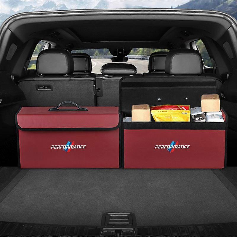 Car Trunk Storage Bag Leather Camping Box Collapsible For BMW X1 X2 X3 ...