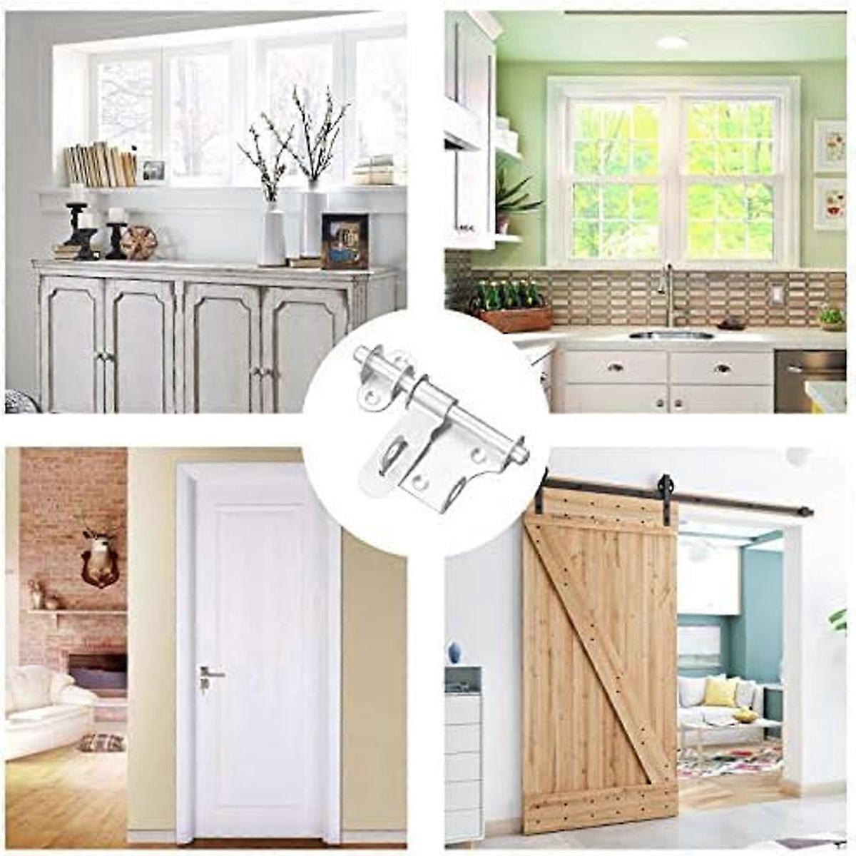 1Pcs sliding door locks Durable thickened stainless steel latch lock ...