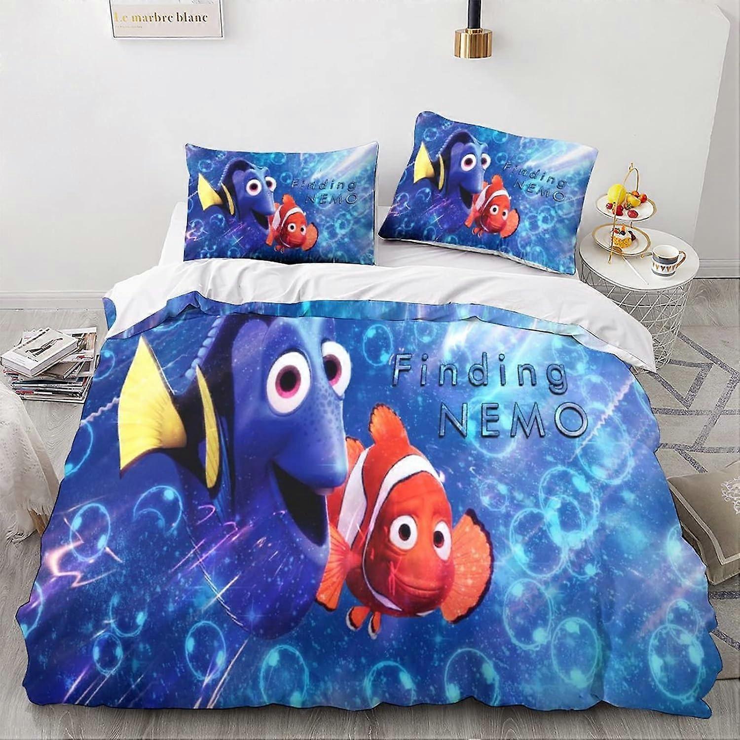Finding Nemo Bedding Set Duvet Cover 3D, Printed 3 Pieces, Microfiber ...
