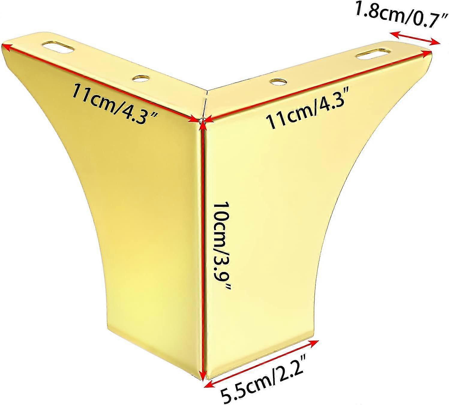 4pcs 10cm Metal Sofa Legs Wardrobe Leg Furniture Leg, Modern Solid Sofa ...