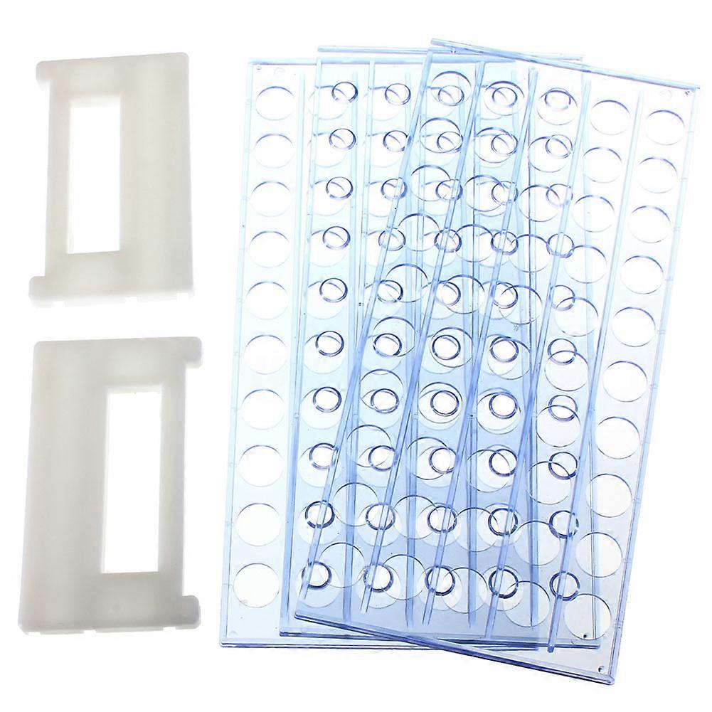 Plastic Test Tube Stand Bracket Rack for 12-13MM Test Tubes 50 Hole ...