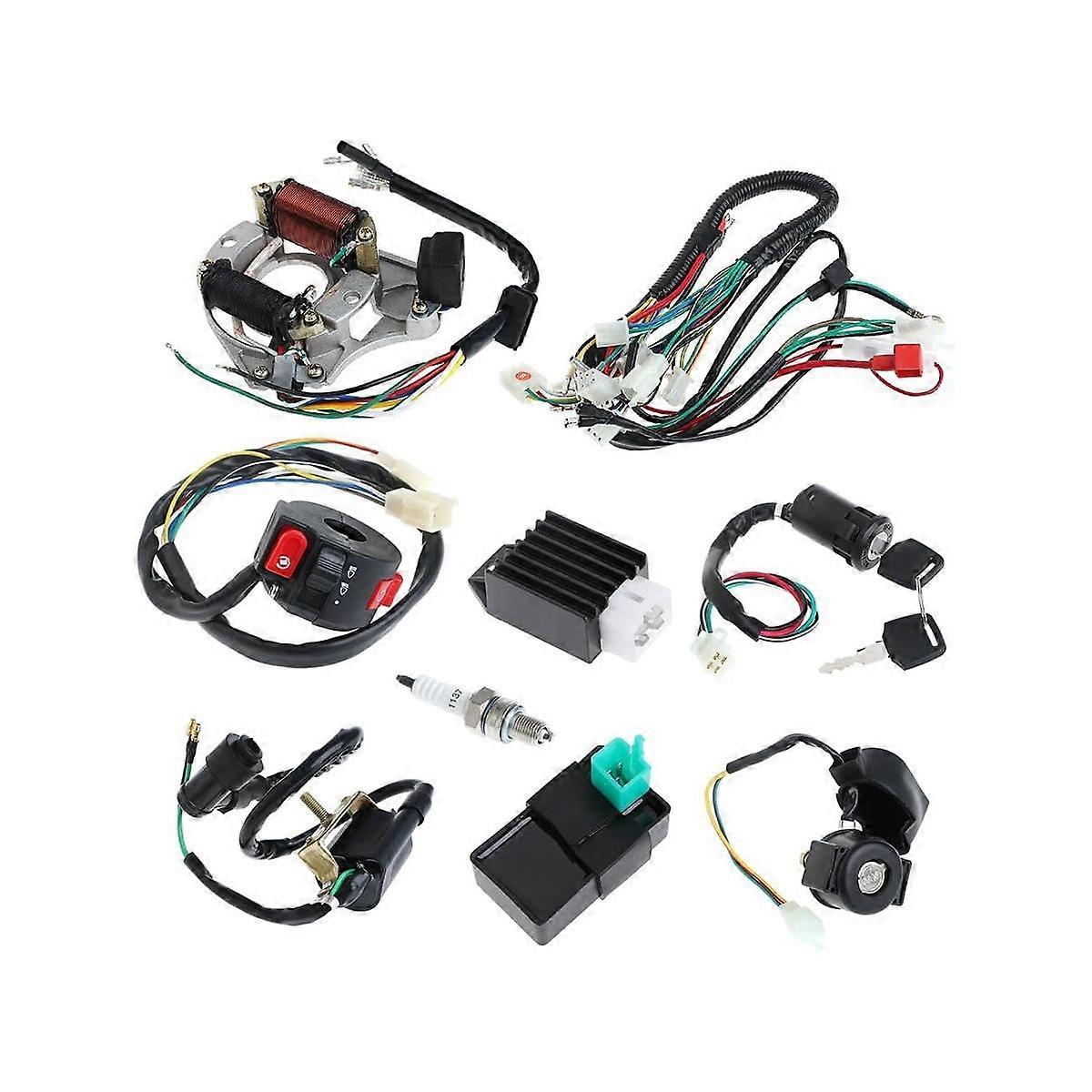 70 90 110CC Full Vehicle Wiring Harness Starting Harness Line Start ...