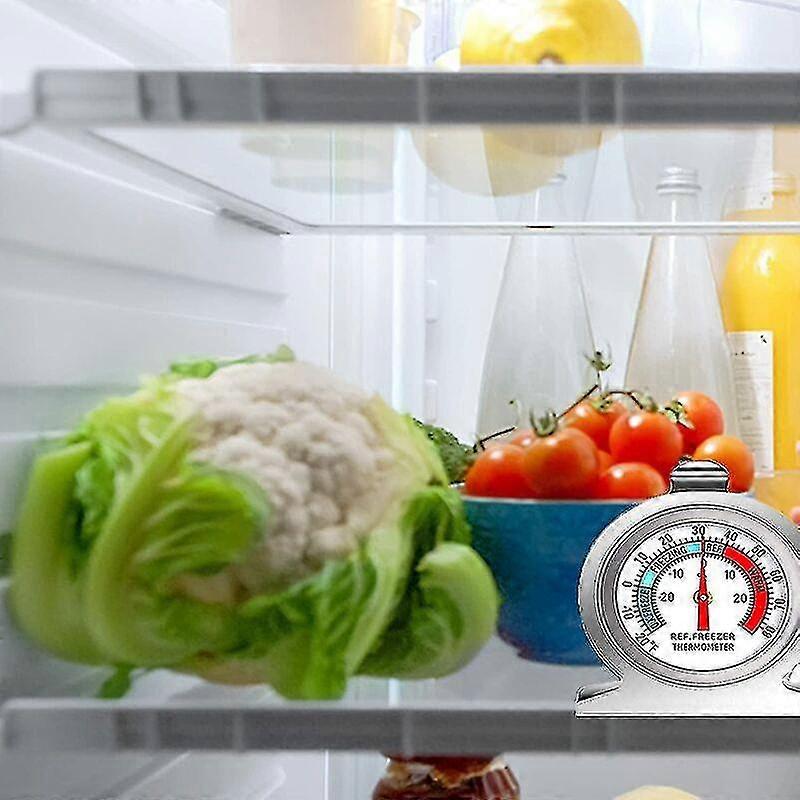 Large Dial Stainless Steel Temperature Fridge Thermometer For Freezer ...
