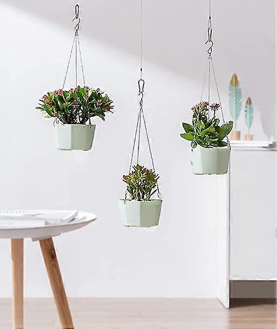 2 Pack Hanging Plant Pot Self Watering Hanging Planters Indoor Hanging ...