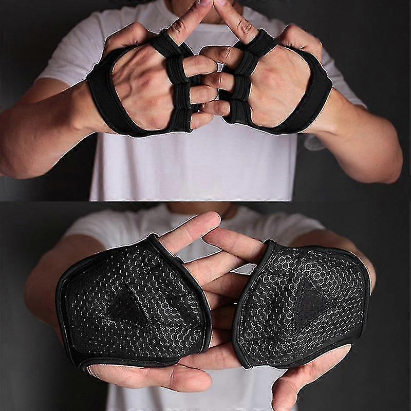 Gym Fitness Gloves Hand Palm Protector Bodybuilding Workout Power ...