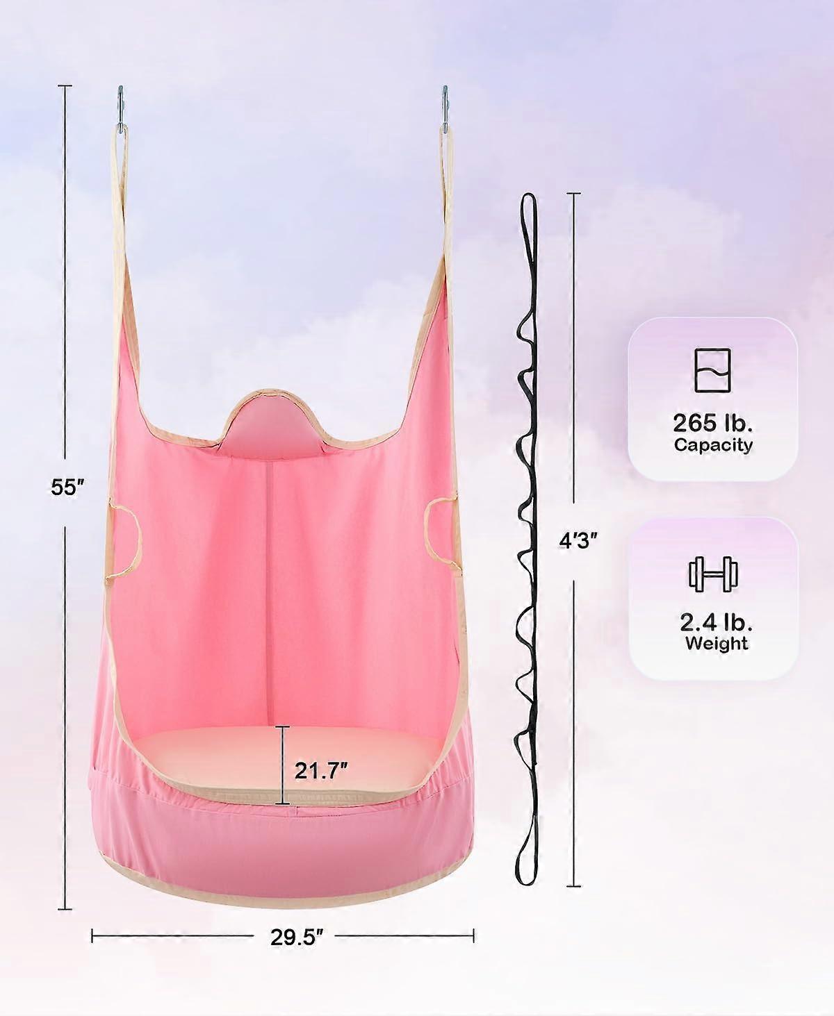 Upgraded Kids Pod Swing, Hanging Pod Swing Chair with Inflatable ...