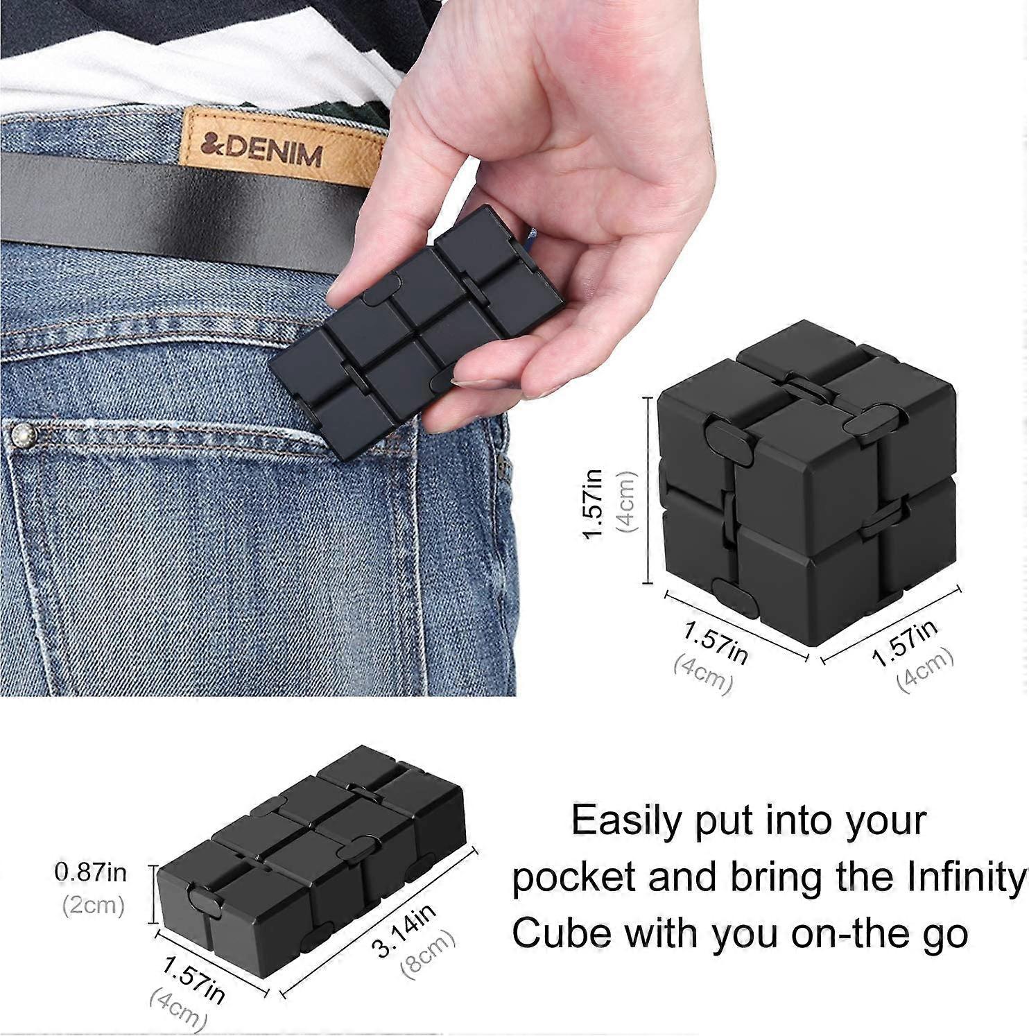 Infinity Cube Fidget Toy, Hand Killing Time Transform Cubes Magic Cubes ...