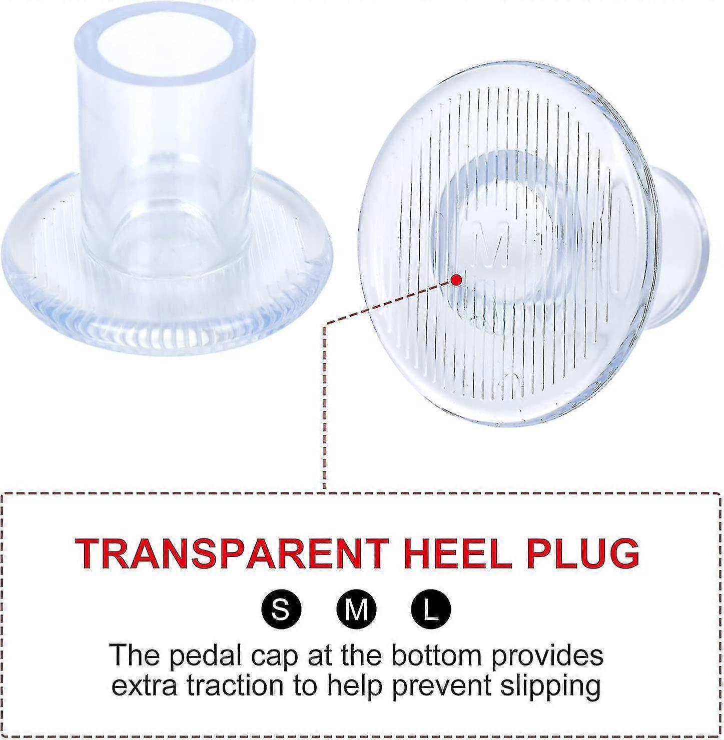 High Heel Protectors 12 Pairs Transparent Invisible Shoes Grass ...