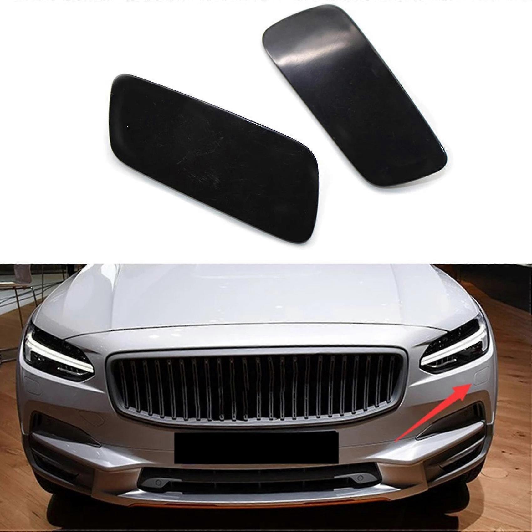 Car Headlight Cleaning Nozzle Cover Front Bumper Trim Cover for S90 V90 ...