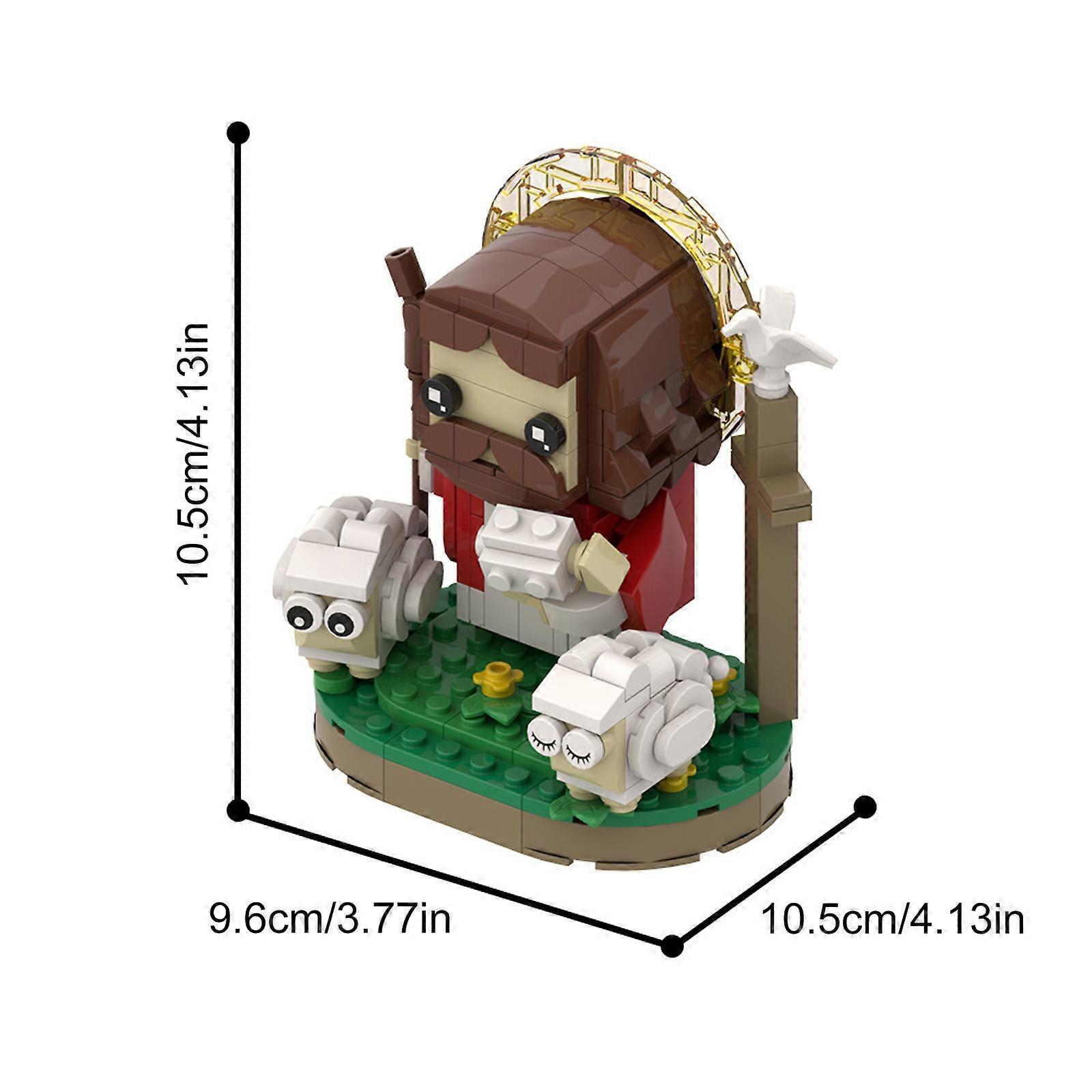 277 PCS MOC Jesus Sheep Building Block Bible Story The Shepherd God ...