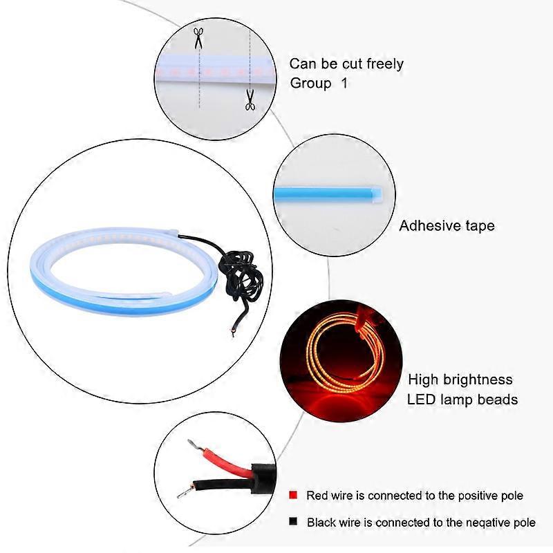 LED Car Hood Atmosphere Lght Strip Waterproof Auto Exterior Decoration ...