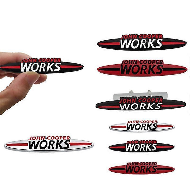 Car Interior 3D Metal John Cooper Works Logo Car Front Grill Emblem ...